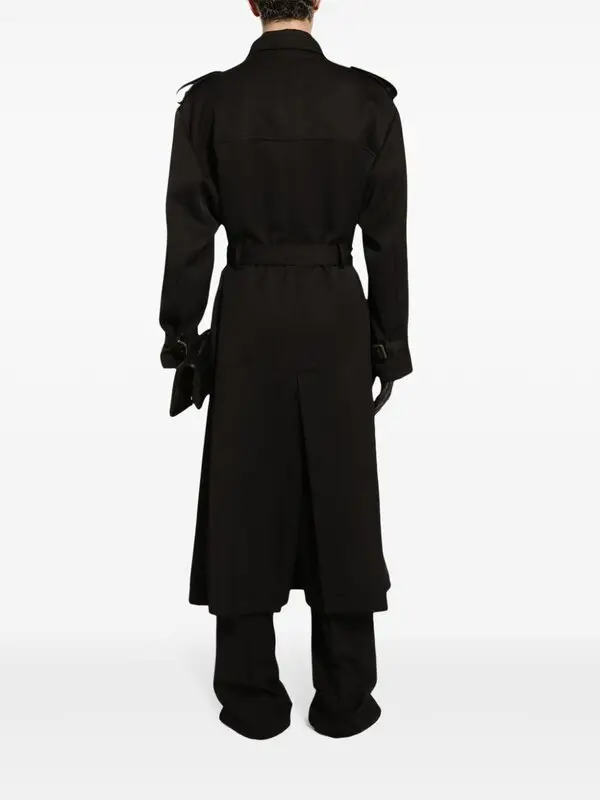 Dolce & Gabbana Double-breasted Trench Coat - Black