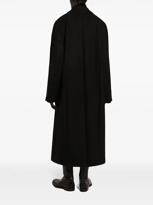 Dolce & Gabbana Oversized Single-breasted Coat - Black