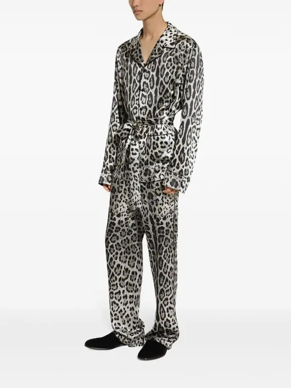 Dolce & Gabbana Leopard-print Silk Shirt