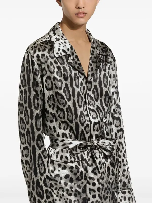 Dolce & Gabbana Leopard-print Silk Shirt