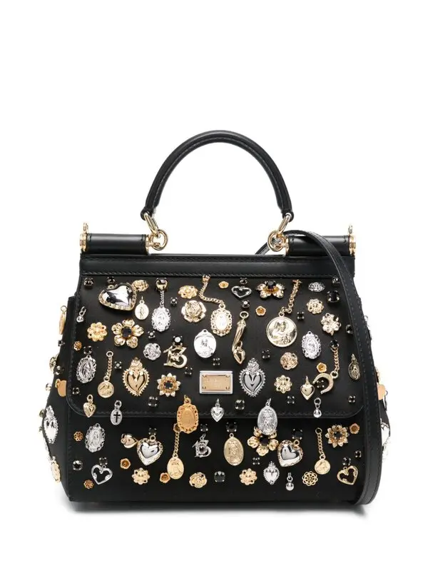 Dolce & Gabbana Small Sicily Tote - Black