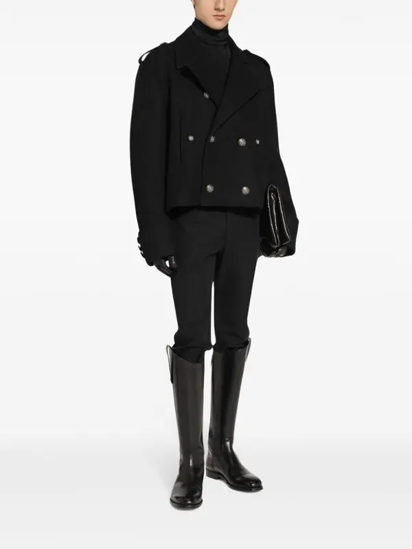 Dolce & Gabbana Double-breasted Pea Coat - Black