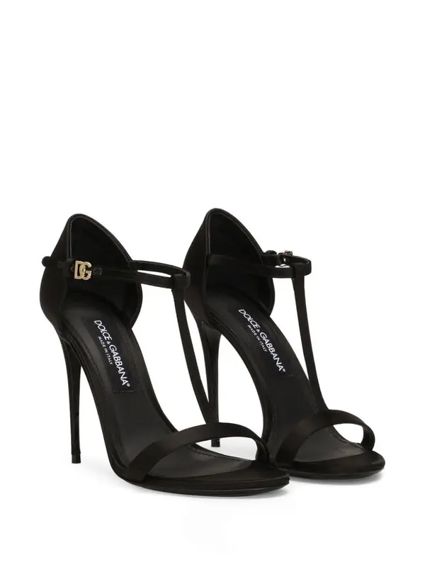 Dolce & Gabbana Satin T-bar Sandals