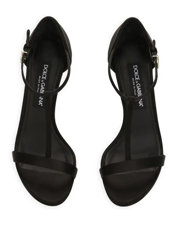 Dolce & Gabbana Satin T-bar Sandals