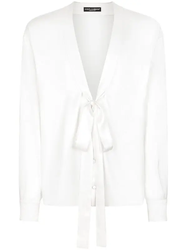 Dolce & Gabbana Bow-detailed Shirt