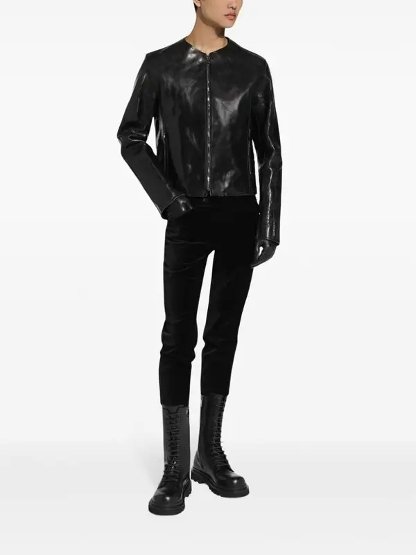 Dolce & Gabbana Collarless Zipped Jacket