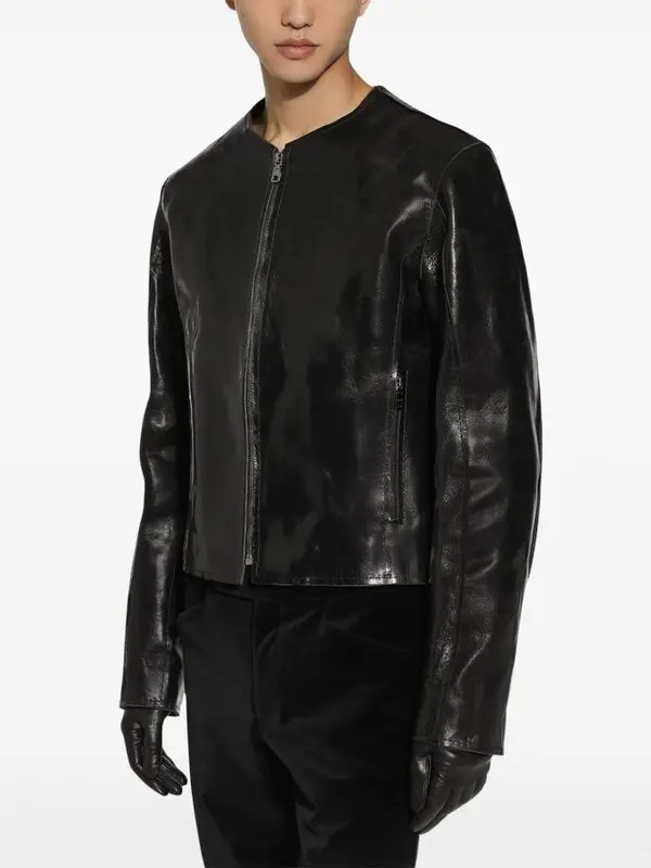 Dolce & Gabbana Collarless Zipped Jacket