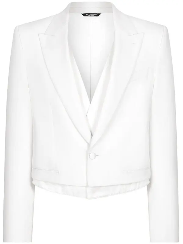 Dolce & Gabbana Single-breasted Blazer - White