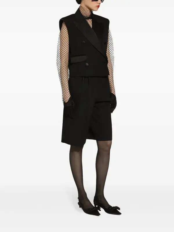 Dolce & Gabbana Double-breasted Gabardine Gilet