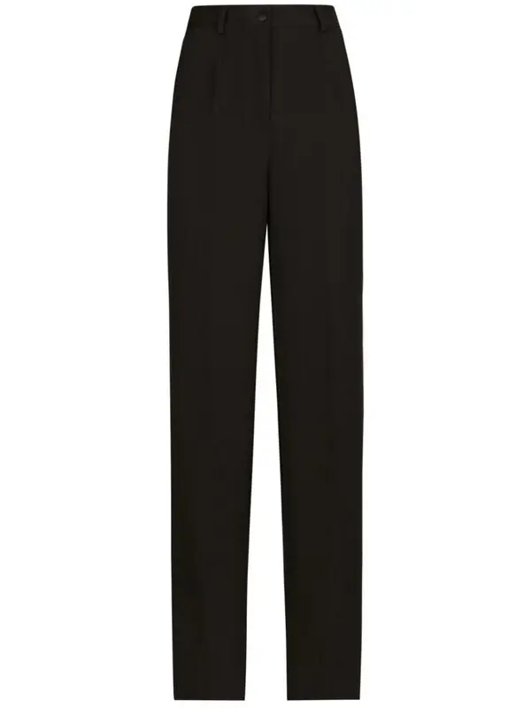 Dolce & Gabbana Tailored Gabardine Trousers - Black