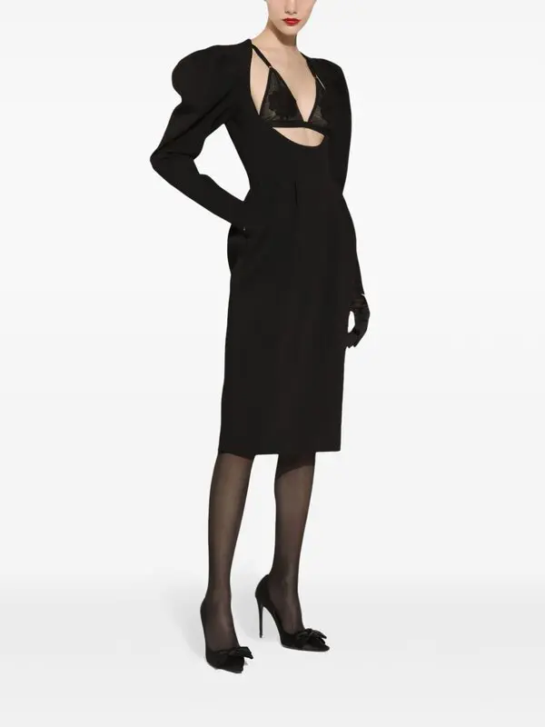 Dolce & Gabbana Long-Sleeve Dress In Black | Editorialist
