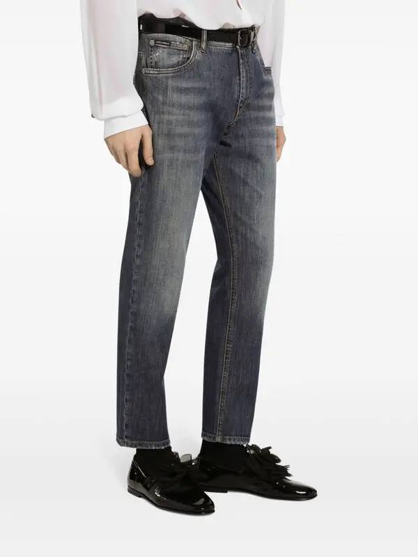Dolce & Gabbana Washed Tapered Jeans