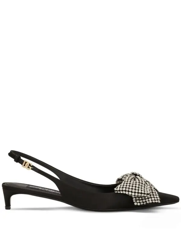 Dolce & Gabbana 40mm Bow-detailing Slingback Pumps
