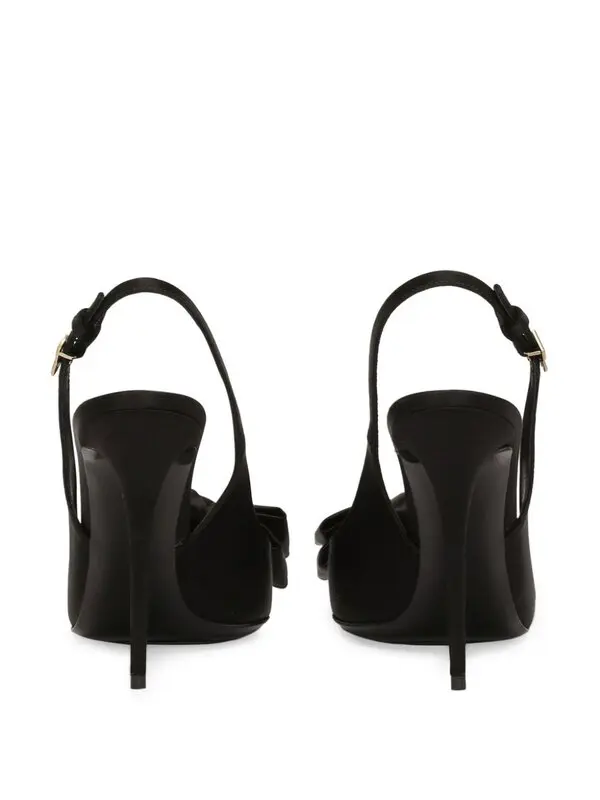 Dolce & Gabbana 105mm Bow-detail Slingback Pumps