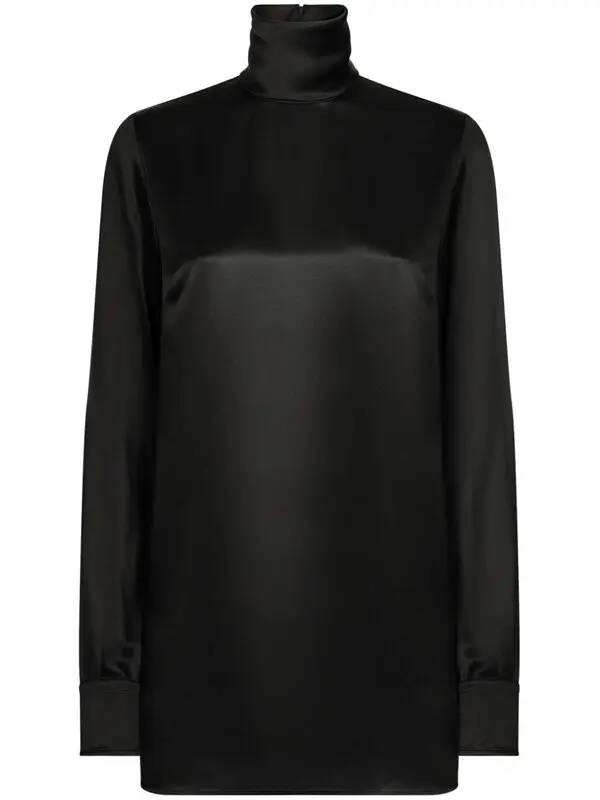 Dolce & Gabbana High-neck Blouse - Black