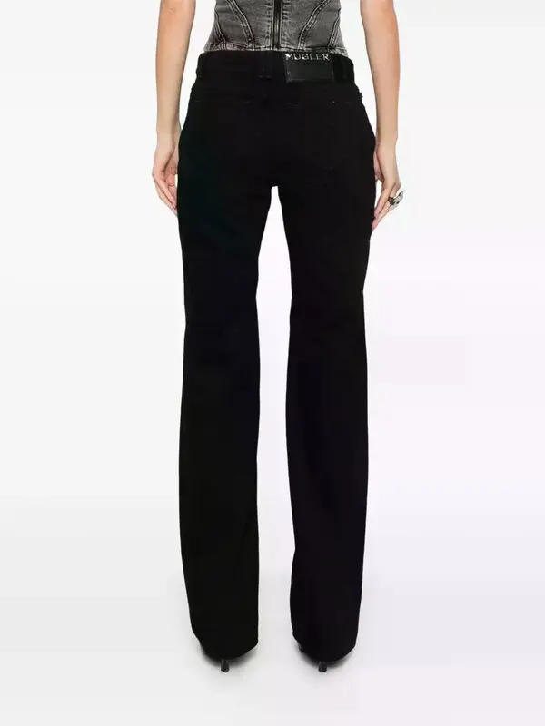 MUGLER Bi-color Straight Leg Jeans