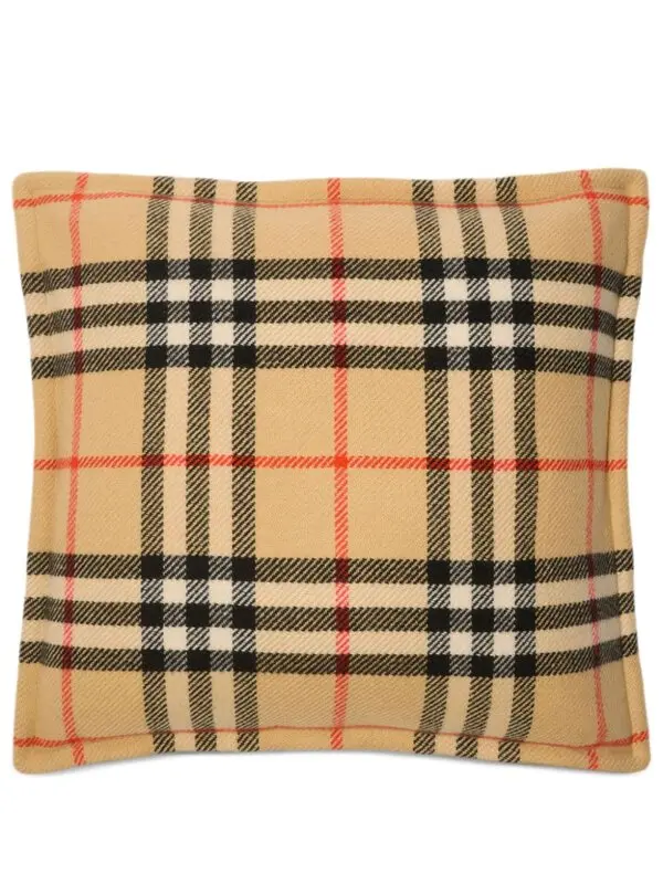 Burberry Check Cushion - Neutrals