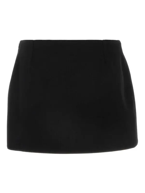 【送料&関税込】Givenchy Black Wool Blend Skirt Givenchy 4G Liquid-detail Wool Skirt | Black | FARFETCH