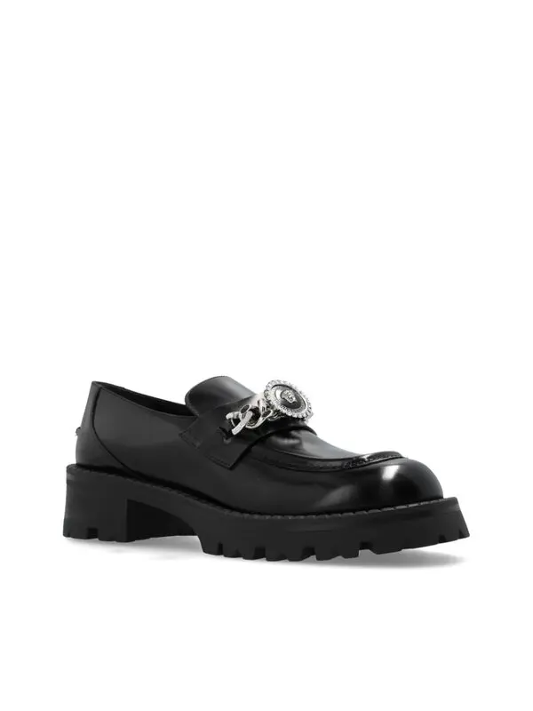 Versace Chain-link Platform Loafers