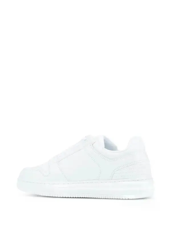 EA7 Embossed-logo Sneakers - White