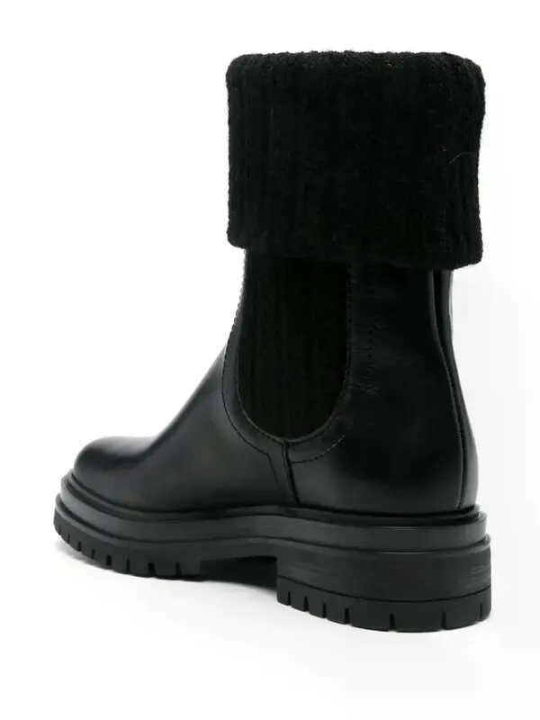 GIANVITO ROSSI 45mm Folded Chelsea Boots - Black