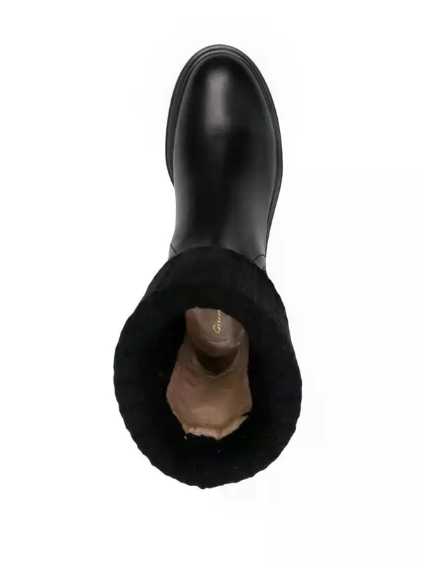 GIANVITO ROSSI 45mm Folded Chelsea Boots - Black