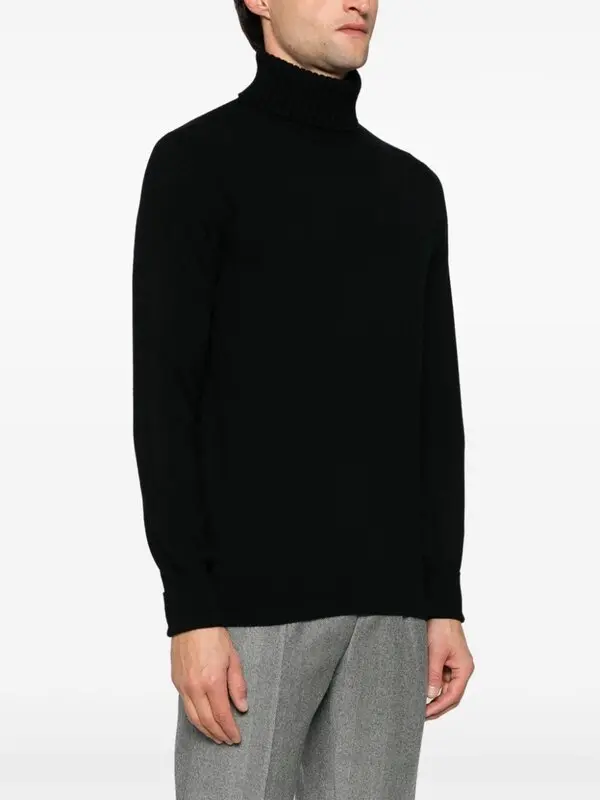 BALLANTYNE Turtleneck Sweater - Black