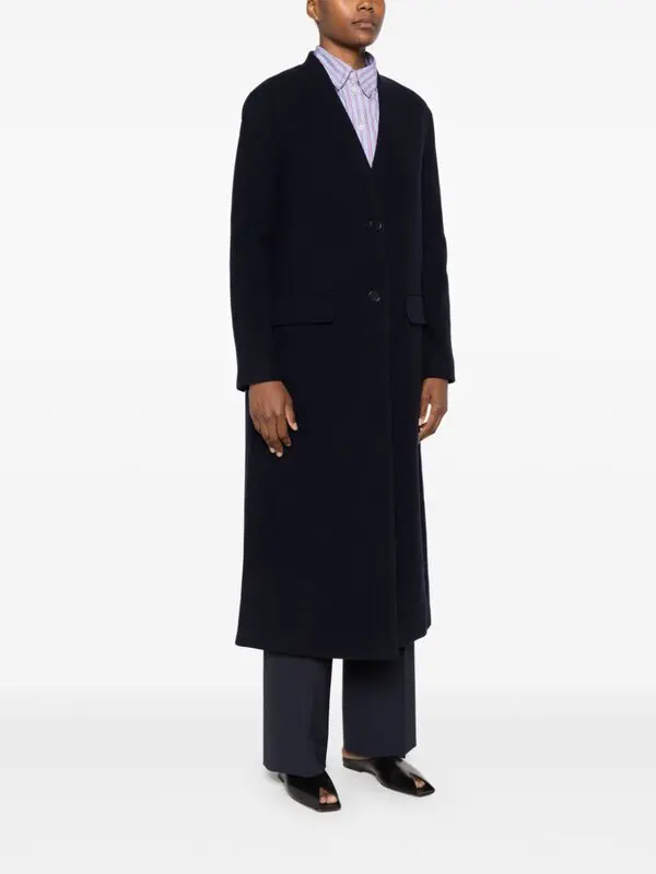 Aspesi Single-breasted Virgin Wool-cashmere Coat