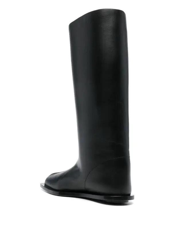 Plan C Leather Mid-calf Boots