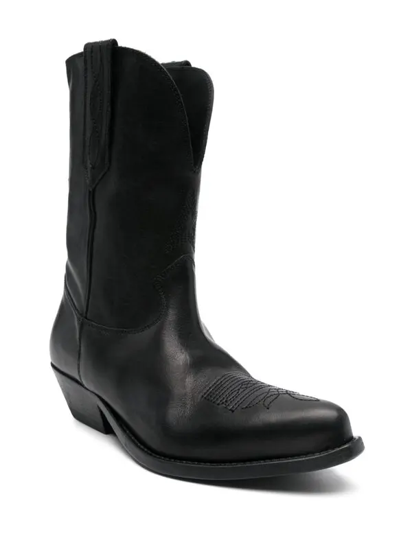 GOLDEN GOOSE Wish Star Low Boots - Black