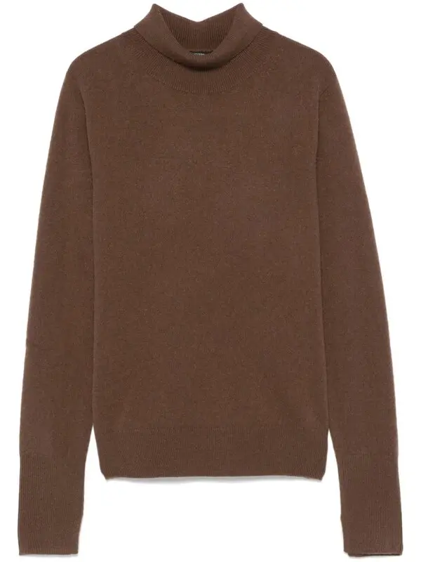 JOSEPH Cashmere High-neck Sweater - Brown