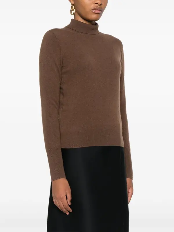 JOSEPH Cashmere High-neck Sweater - Brown