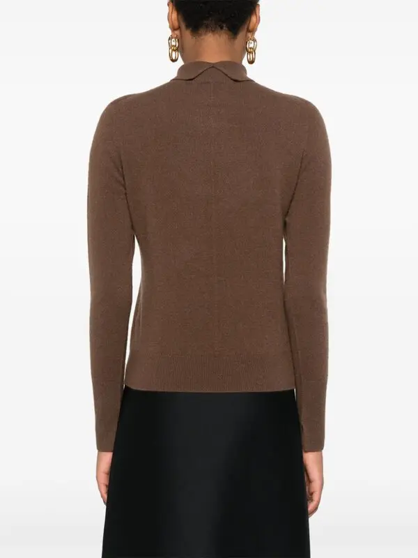 JOSEPH Cashmere High-neck Sweater - Brown