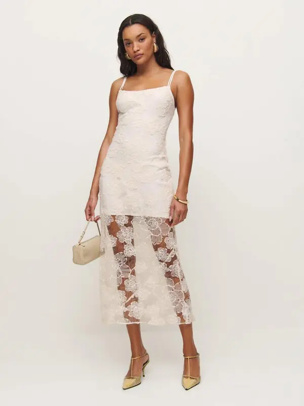 REFORMATION Eliette Dress - Ivory