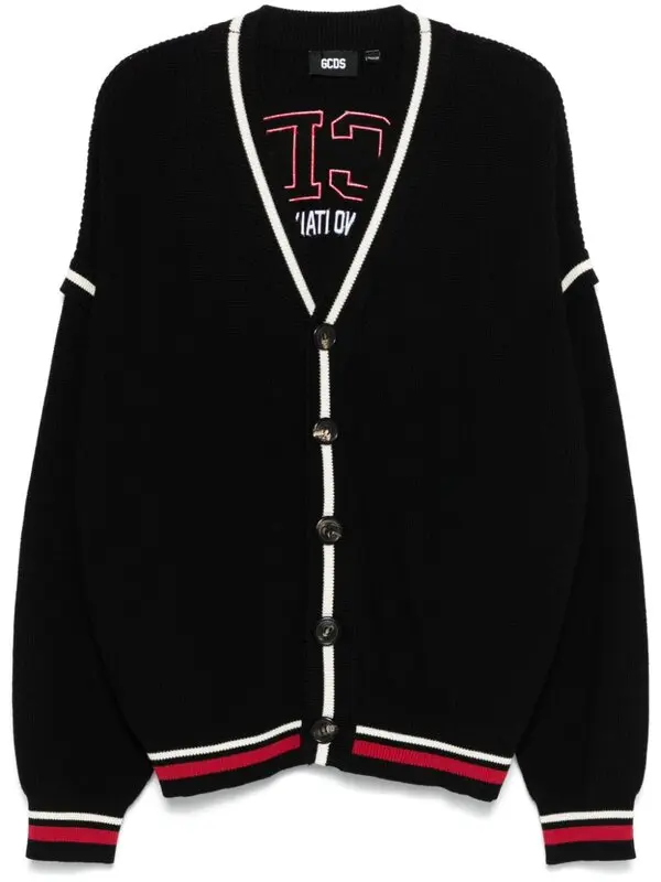Gcds Logo Knit Cardigan