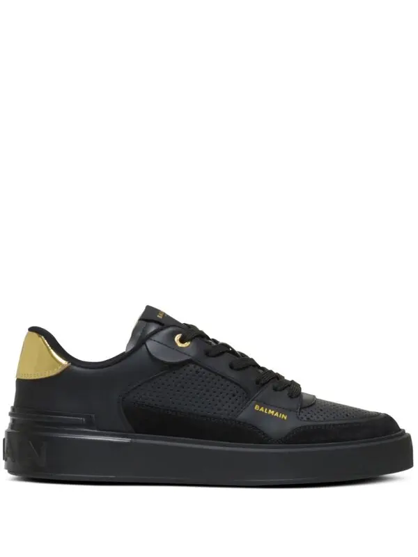 Balmain B-court Flip Sneakers - Black