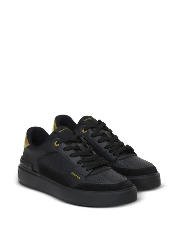 Balmain B-court Flip Sneakers - Black