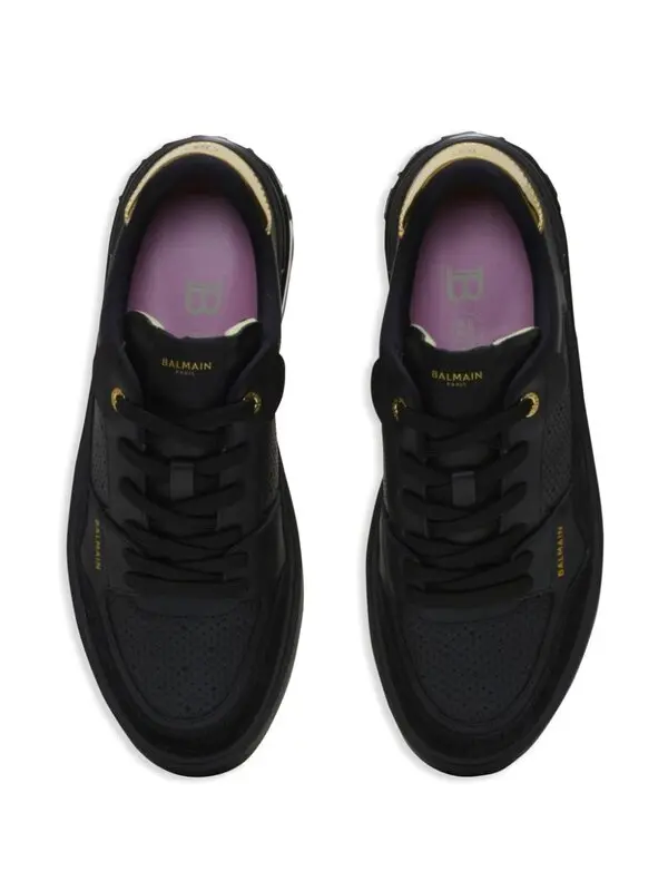 Balmain B-court Flip Sneakers - Black