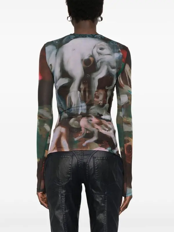 MUGLER X Ambera Wellmann Imposition Top - Green
