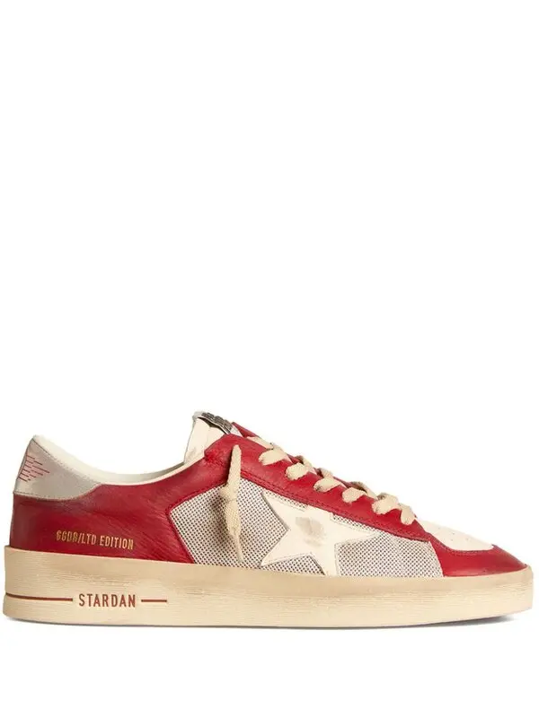 GOLDEN GOOSE Stardan Leather Sneakers - Red