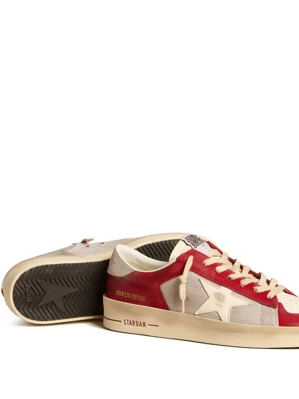 GOLDEN GOOSE Stardan Leather Sneakers - Red