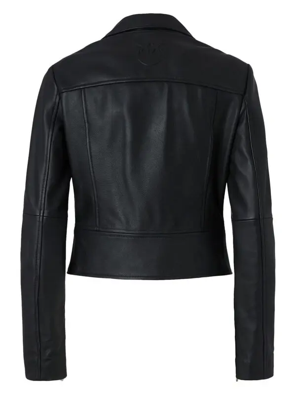 Pinko Cropped Biker Jacket