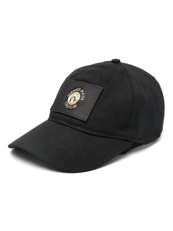 Versace Logo Patch Baseball Cap - Black