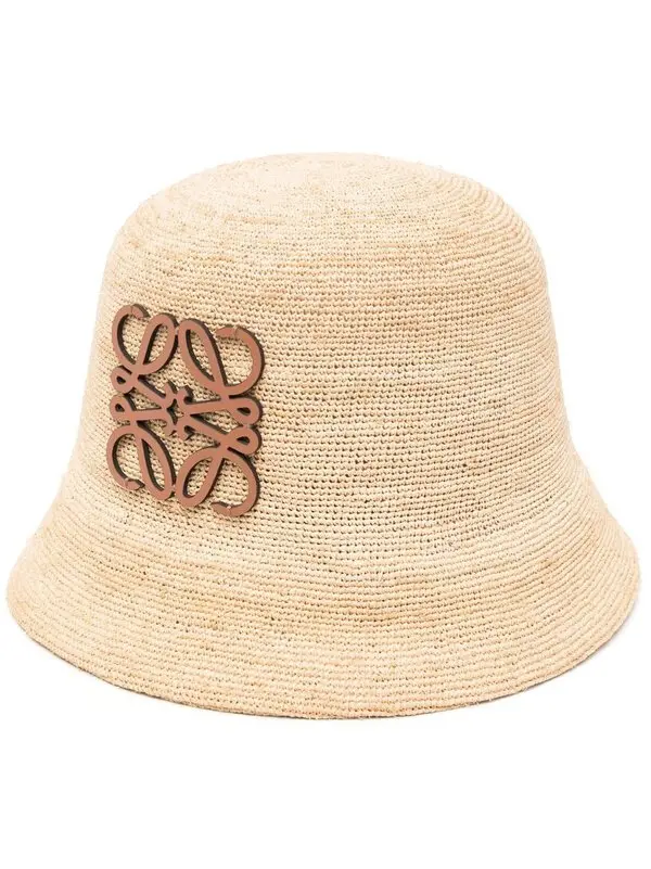 Loewe Anagram Raffia Sun Hat - Neutrals
