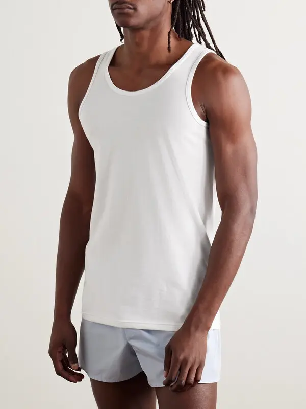 BEAMS Two-pack Slim-fit Cotton-jersey Tank Tops