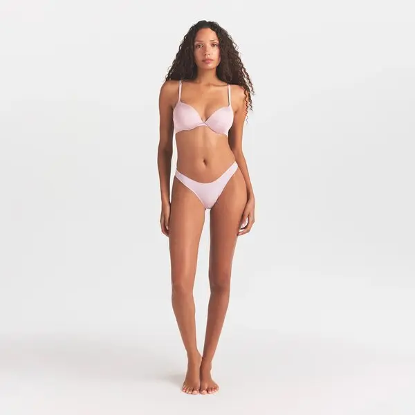 SKIMS Dipped Bikini Top And Bottom Set - Cherry Blossom