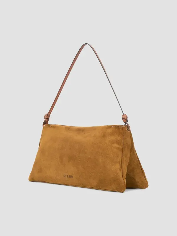 Staud Wally Suede Shoulder Bag - Tan