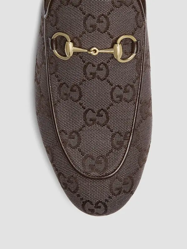 Gucci Princetown Canvas Slippers
