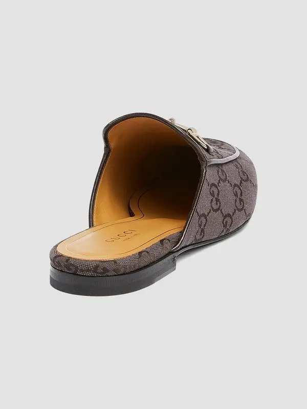 Gucci Princetown Canvas Slippers