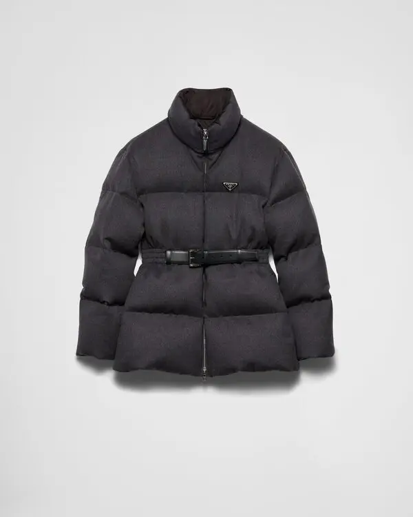 Prada Flannel Down Jacket